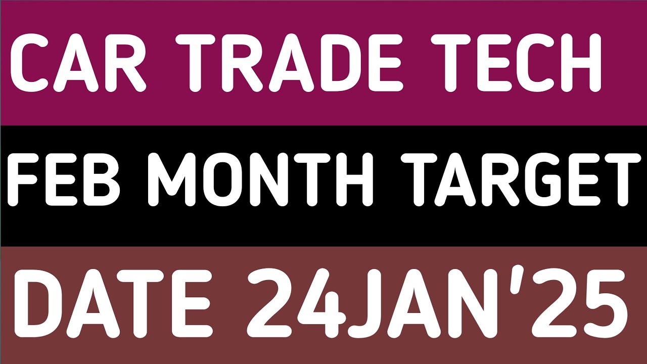 CARTRADE TECH STOCK LATEST NEWS 24JAN'25/CAR TRADE TECH SHARE LATEST ...