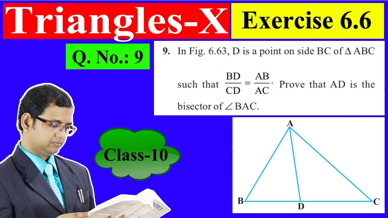 Exercise 6.6(Optional) || Q. No.: 9 || Very Imp || Triangles, Class 10 ...