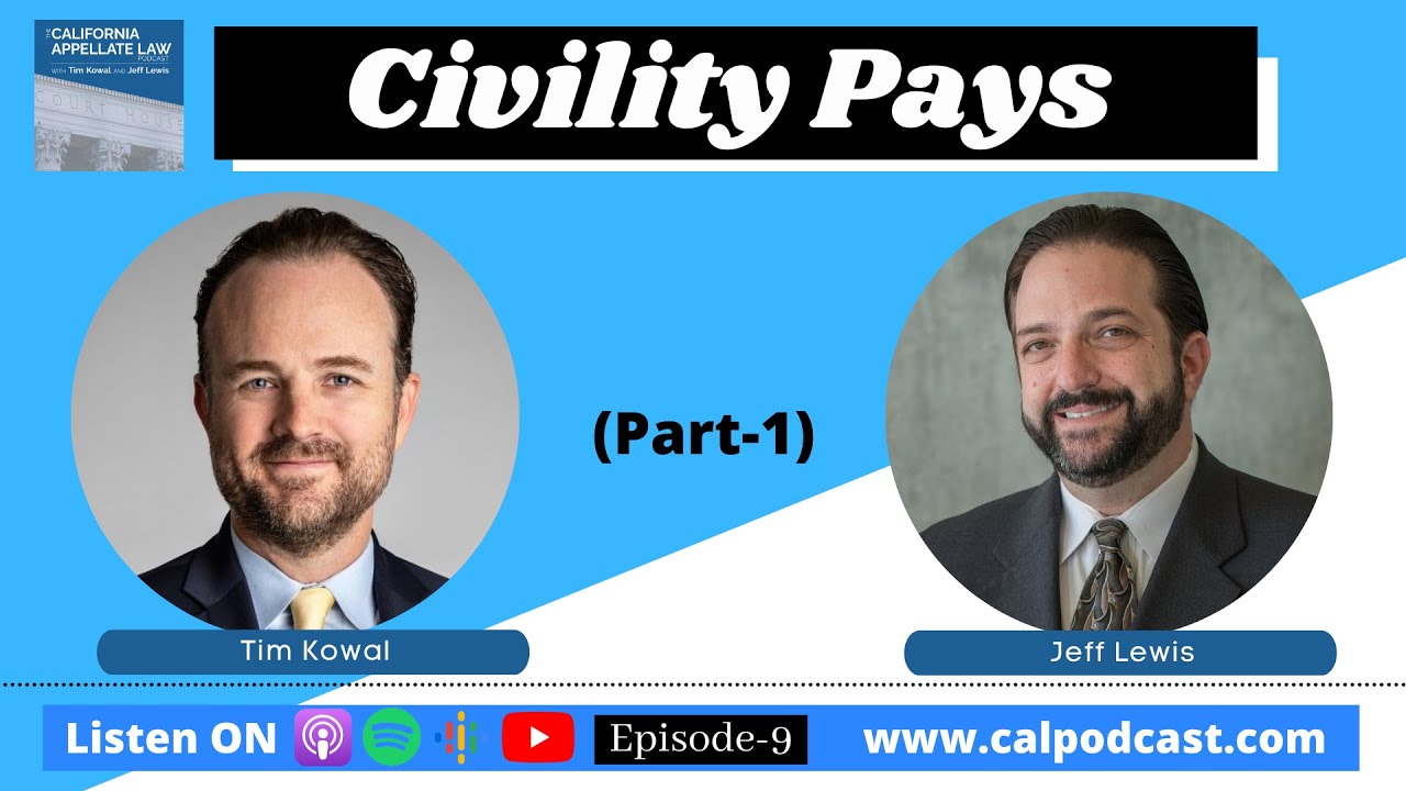 Civility Pays: How incivility can cost you attorney fees in court, and vice versa. - YouTube