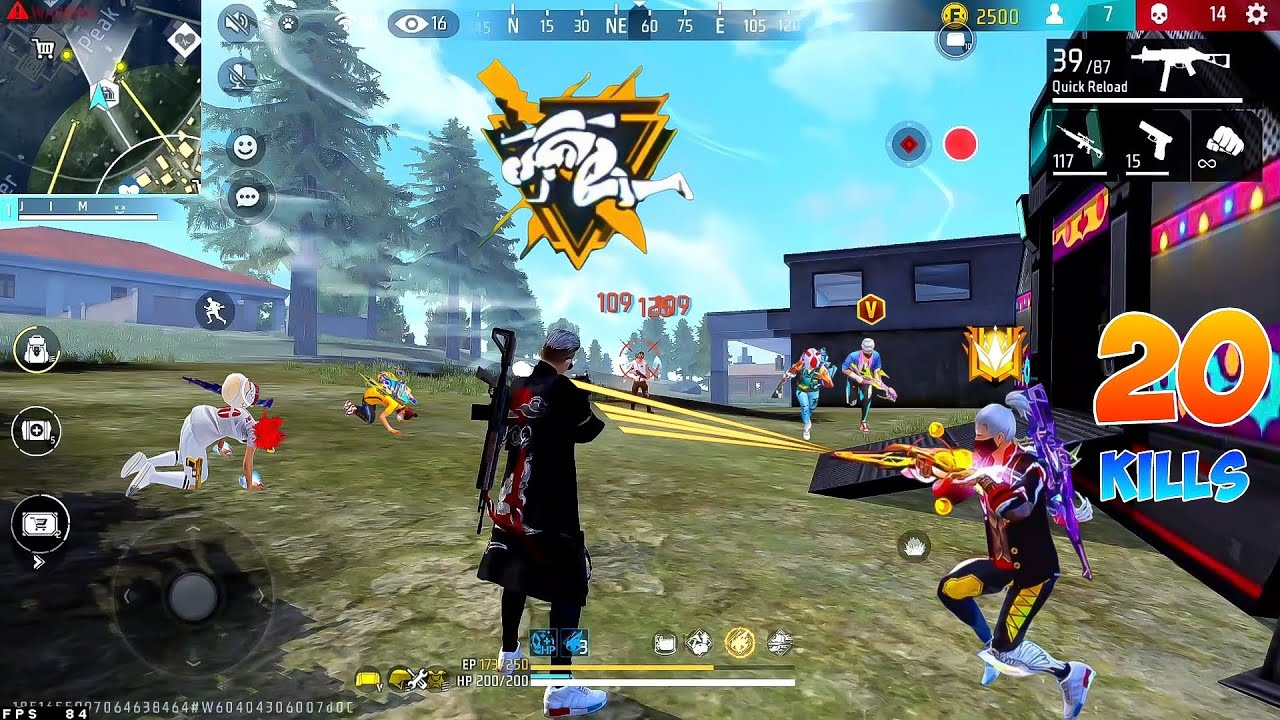 20 Kills 💪UMP+WOODPEAKER 99% Headshot Rate ⚡| Solo Vs Squad Full ...