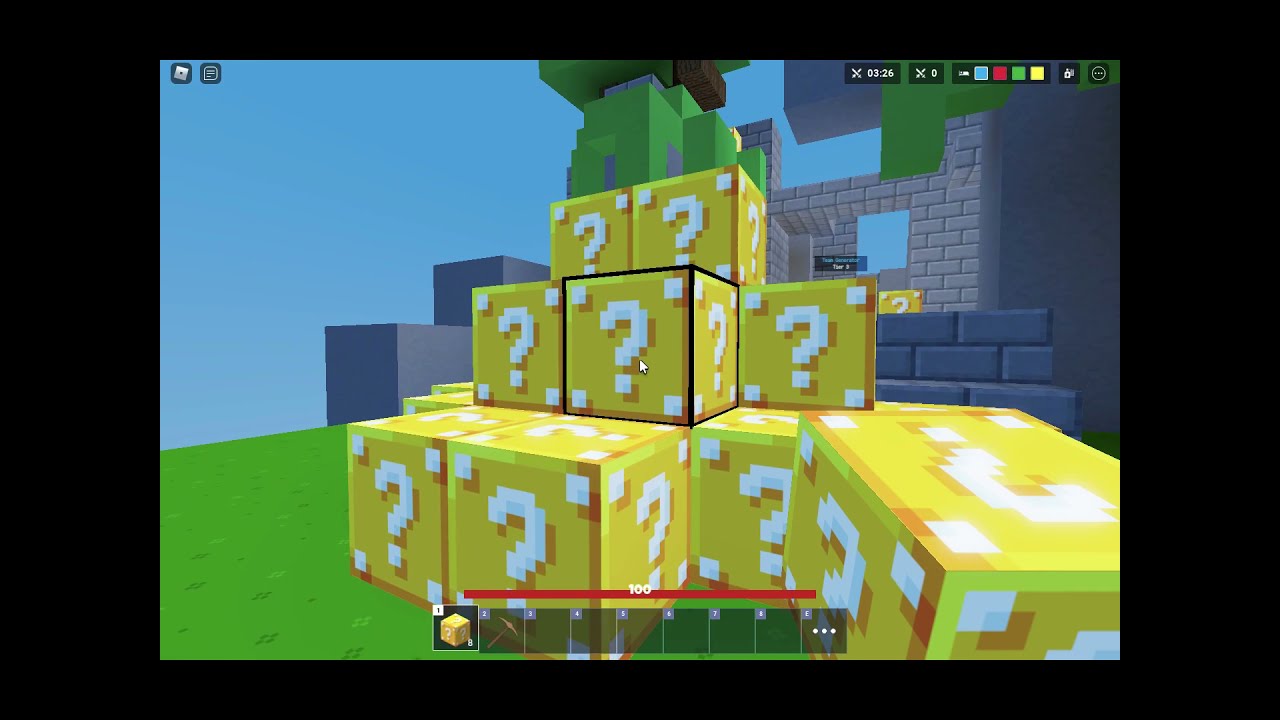 Lucky Block Defense in Roblox Bedwars...#Shorts - YouTube