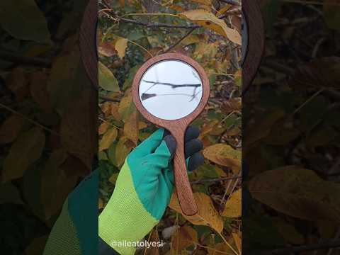 Ahşap el Aynası yapımı Part 4 (Sonuç) #ayna #elaynası #ahşapayna #handmirror #mirror #çeyizaynası