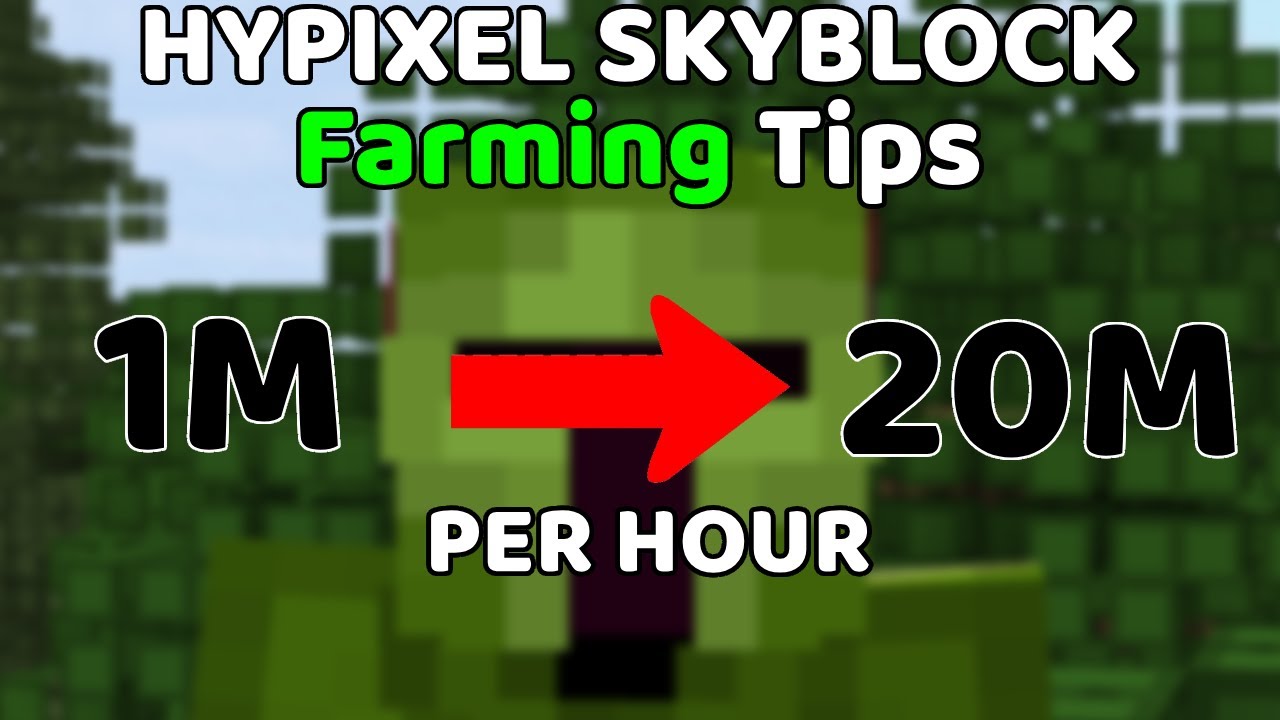 Best Farming Tips For Hypixel Skyblock - YouTube