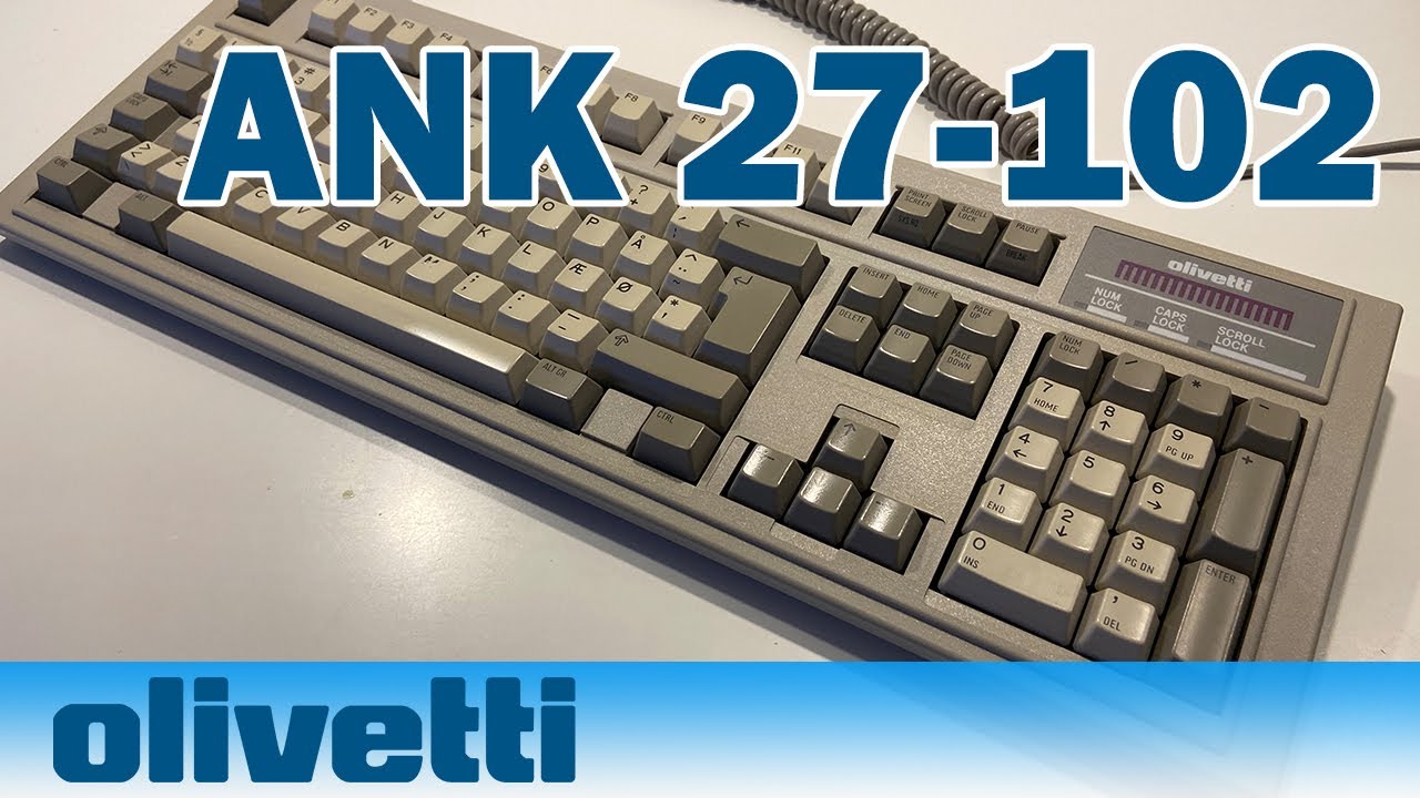 Olivetti Keyboard - ANK 27-102 (N) - PS/2 - YouTube