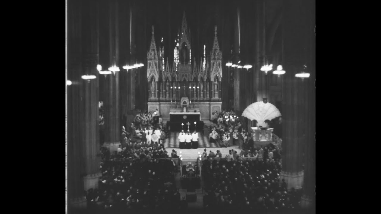 Funeral rites for Patrick Cardinal Hayes at St Patrick's Cathedral in ...