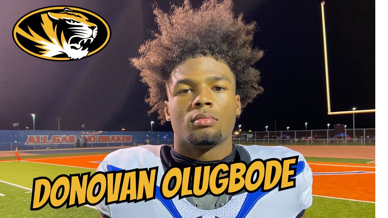 Missouri WR commit Donovan Olugbode talks Tigers - YouTube