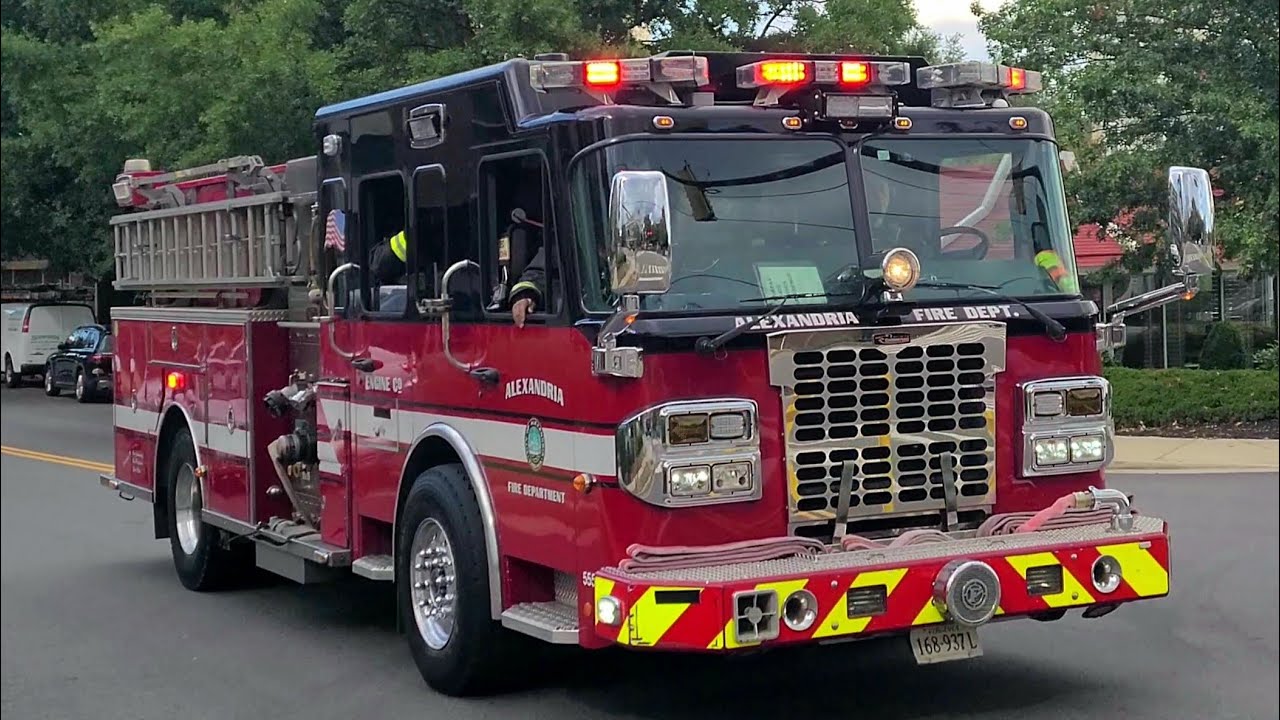 Alexandria Fire Department Engine 208 (Reserve) Responding 9-11-2025 ...