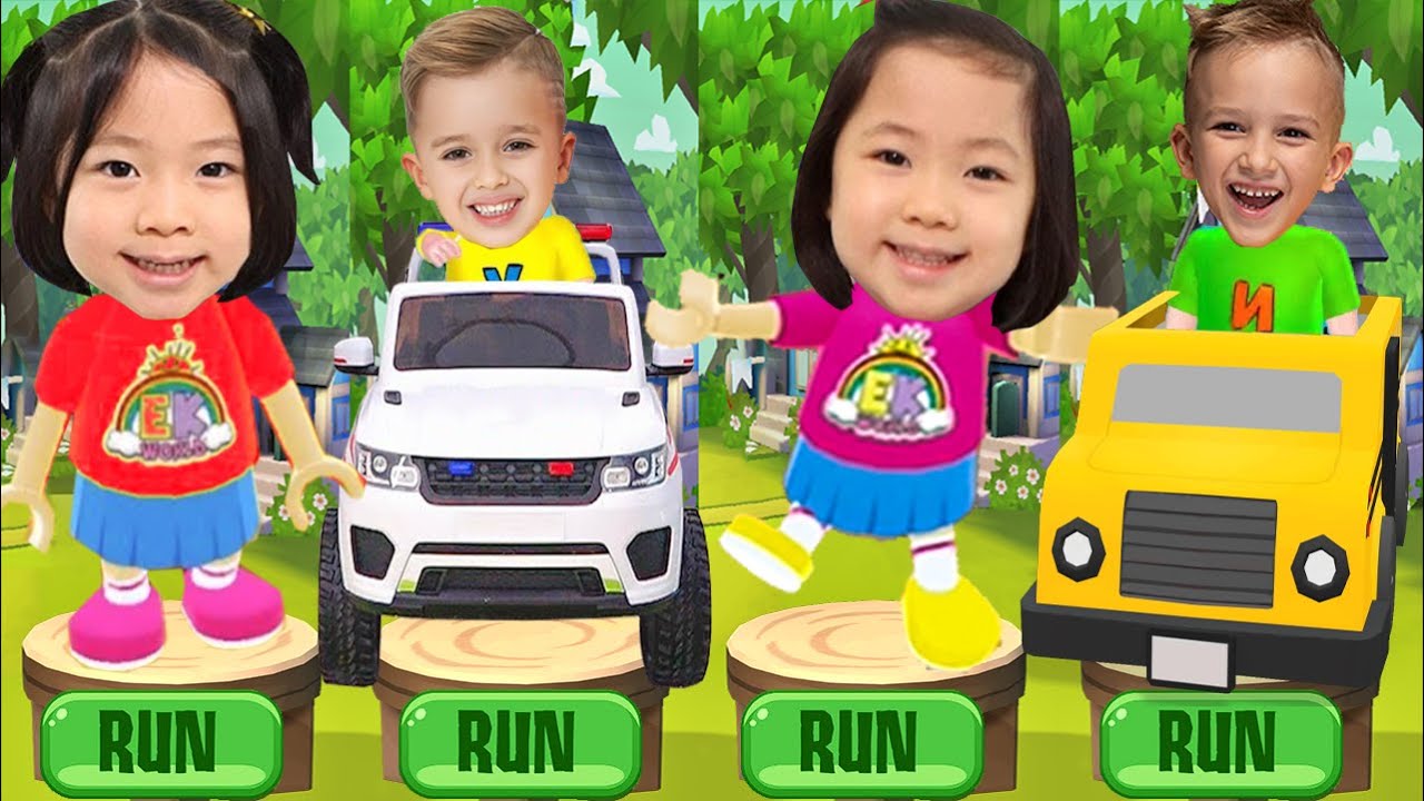 Tag with Ryan's twin sisters Emma and Kate vs Vlad and Niki Run ...