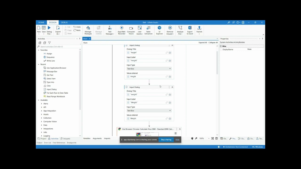 Automatic BMI Calculator RPA Bot #upipathskillathon2022 - YouTube