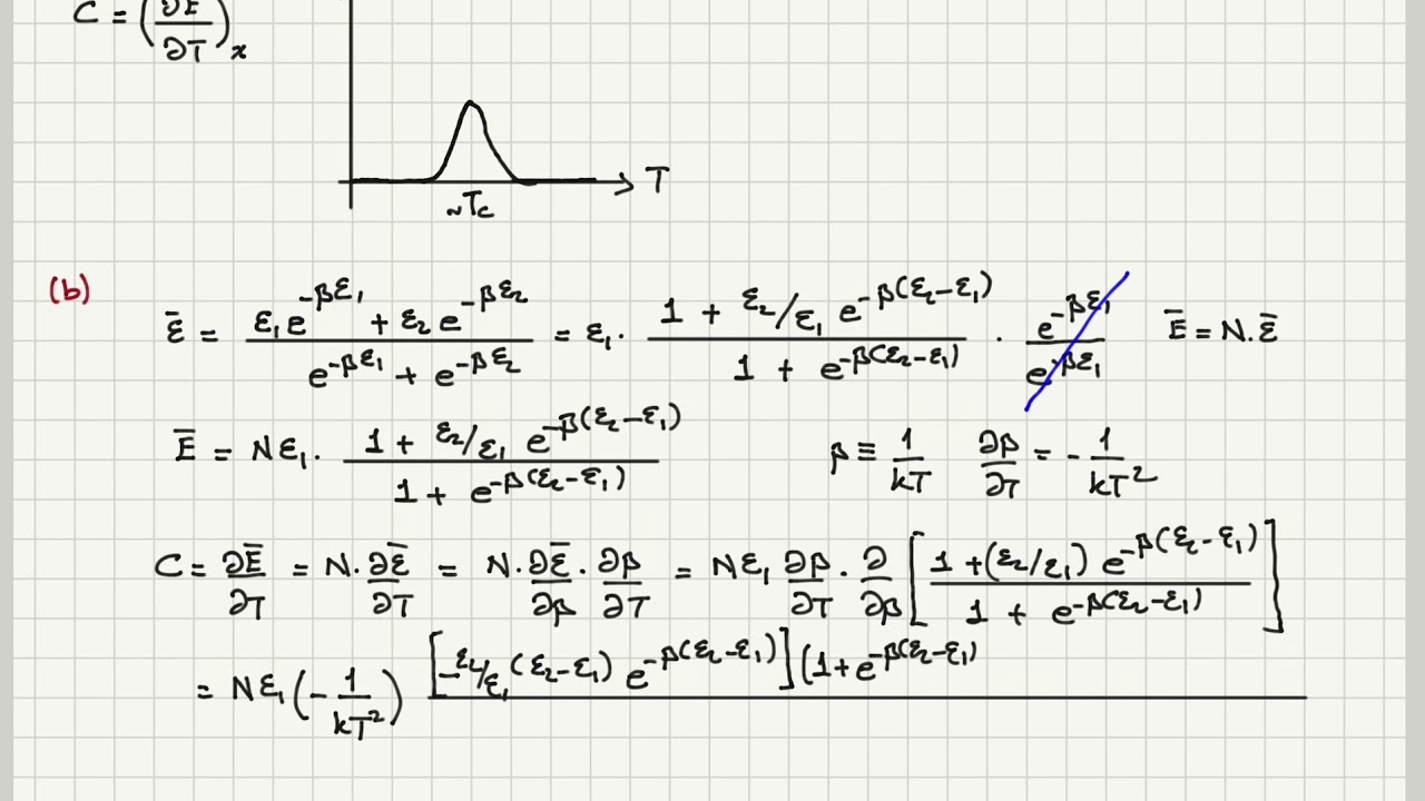 5.11 Schottky specific heat anomaly - YouTube