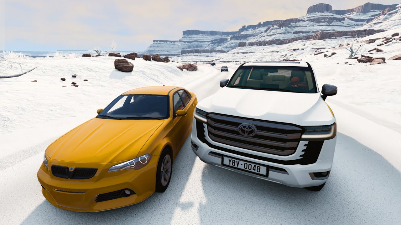 🚧 WINTER CAR CRASHES IN FIRST PERSON COMPILATION #1 BeamNG Drive 🚧 ...