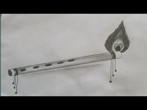 How to draw flute how to draw flute using // pencil //scale 🎨🖌 - YouTube