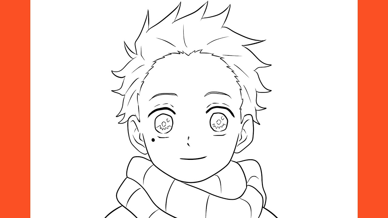 How To Draw Takeo (Demon Slayer) - YouTube