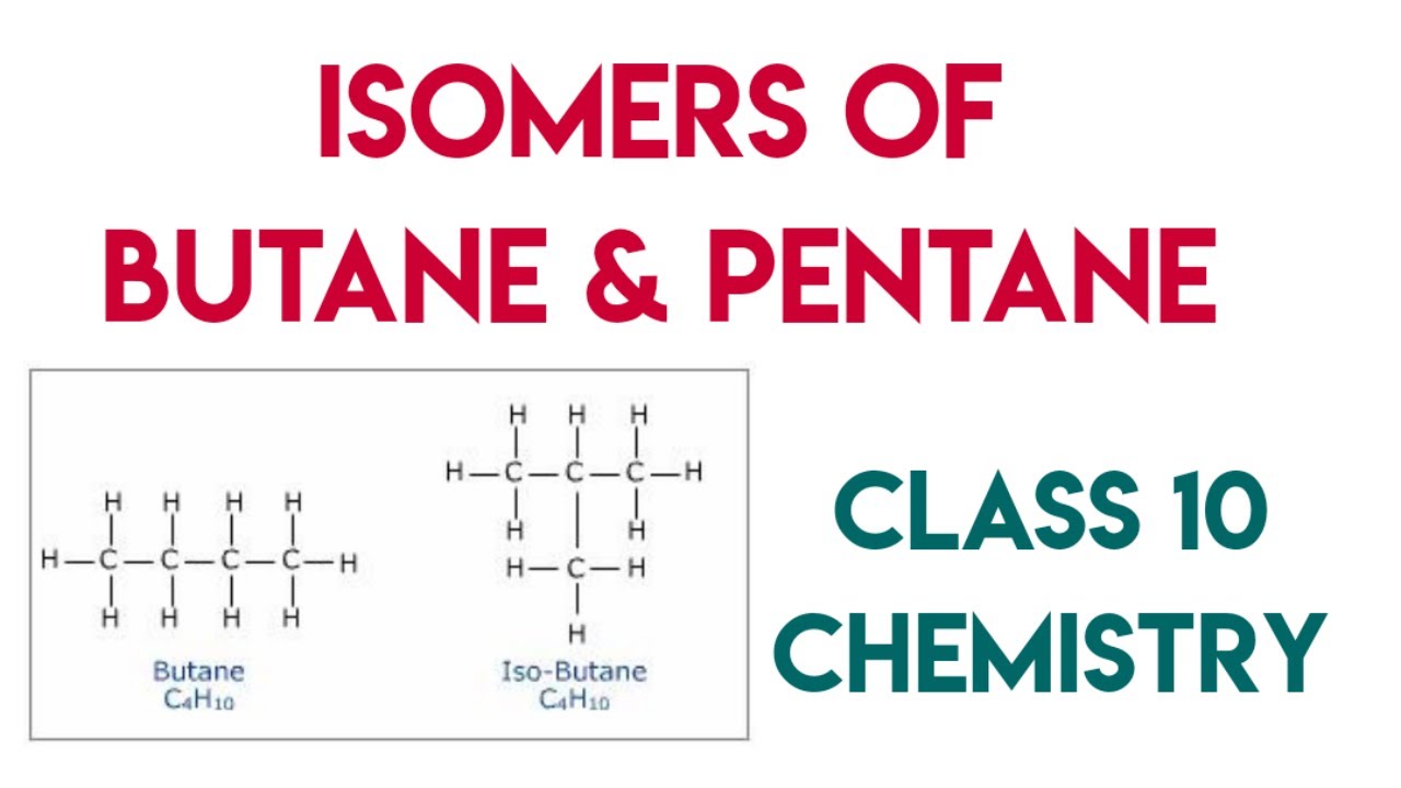 Isomers Of Butane And Pentane I Class 10 Chemistry I My Chemistry Page Youtube