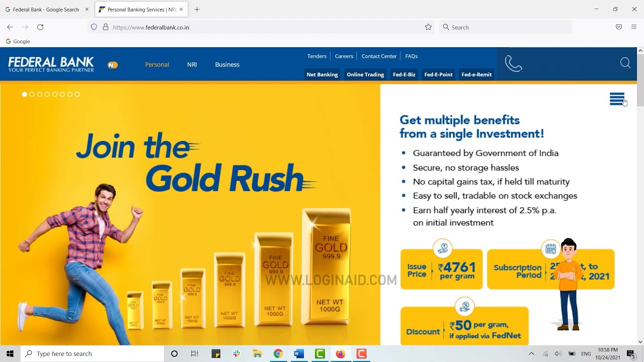 Federal Bank Online Banking Login 2021 | Federal Bank Online Account ...