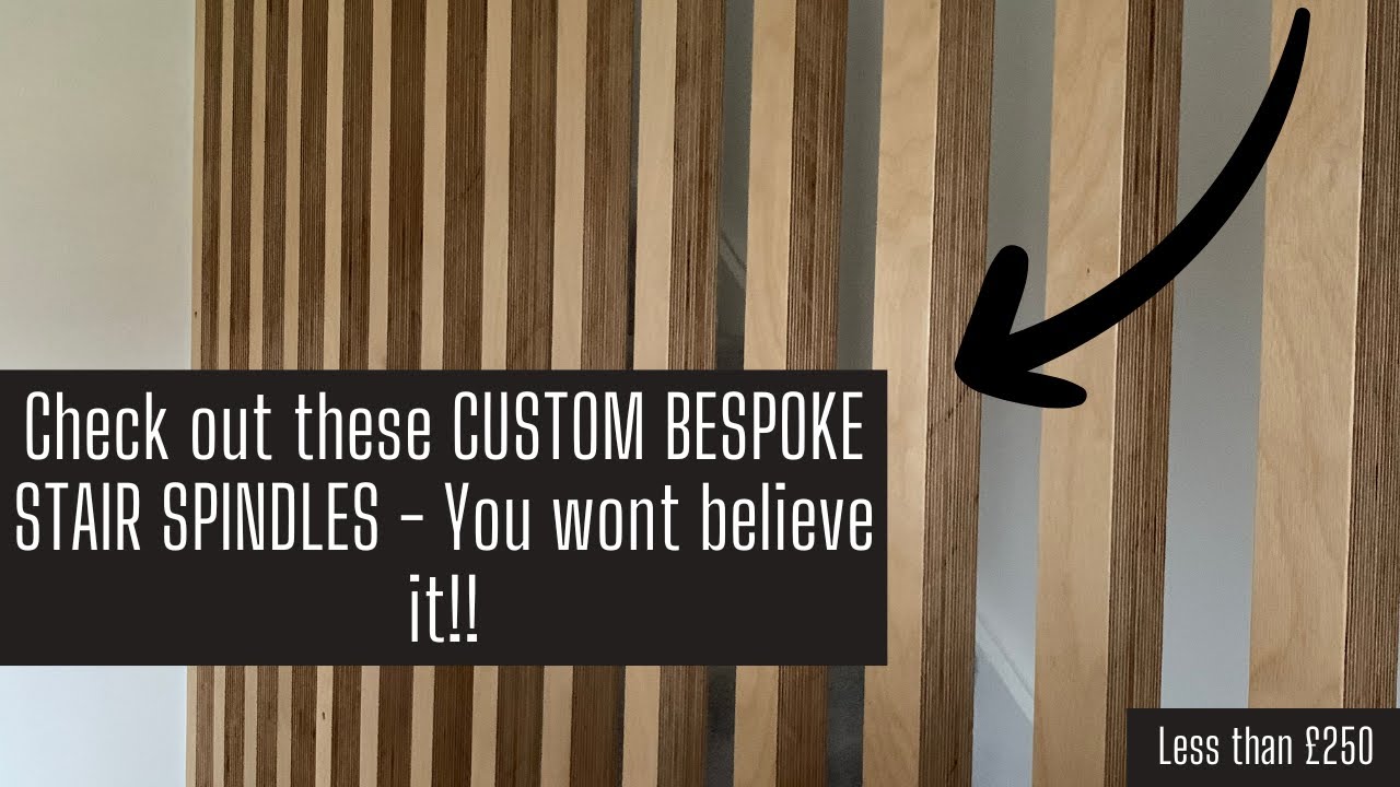 Homemade Stair SPINDLES look awesome - YouTube