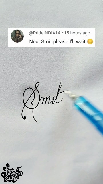 stylish name | Smit | Calligraphy signature - YouTube