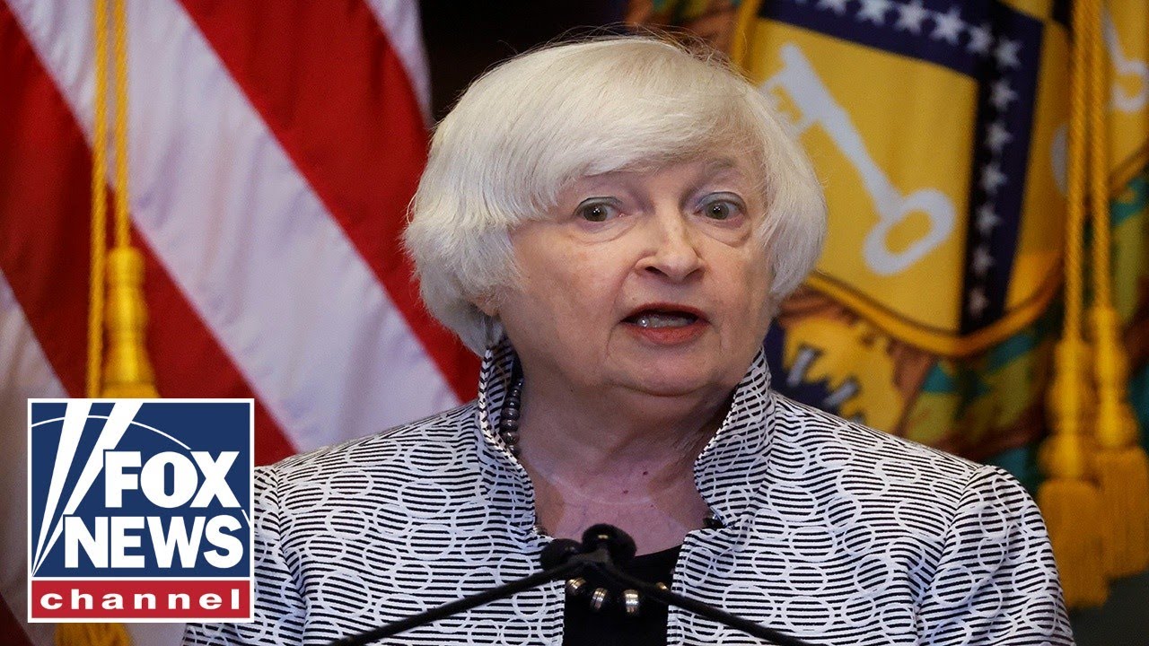 US Treasury Secretary Janet Yellen delivers an address on Biden's ...