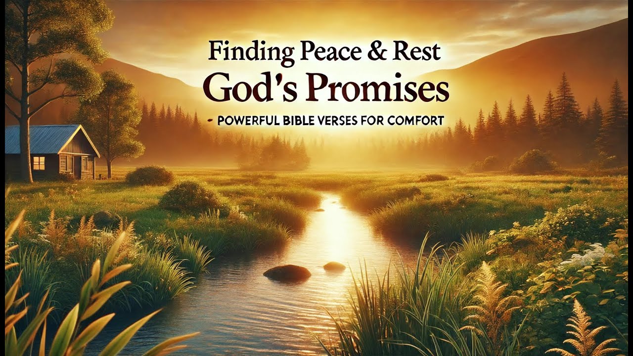 Finding Peace & Rest in God's Promises | Powerful Bible Verses for ...