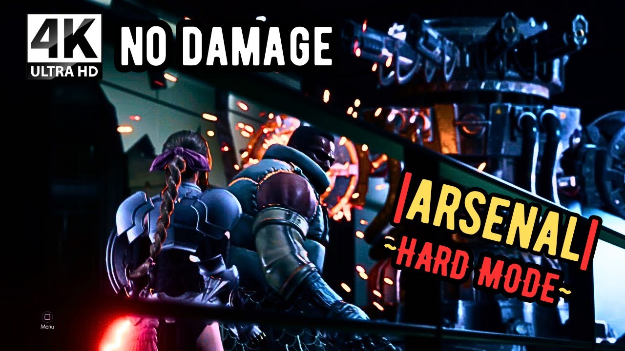 NO DAMAGE Arsenal Boss Fight FF7 Remake HARD MODE w/ Mods [4K HD 60FPS ...
