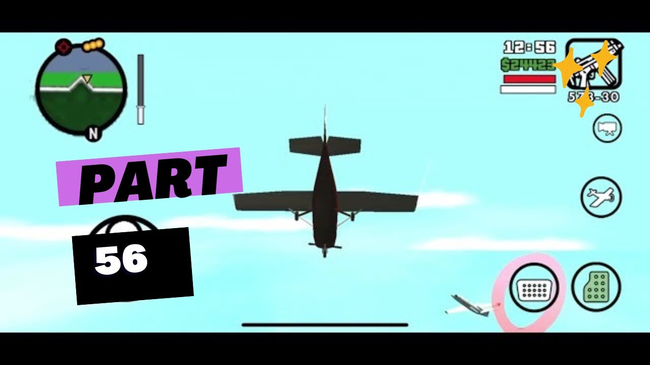 GTA SAN ANDREAS MOBILE- Part 56 free fall 🫡👨🏻‍🎤🥶#gaming - YouTube