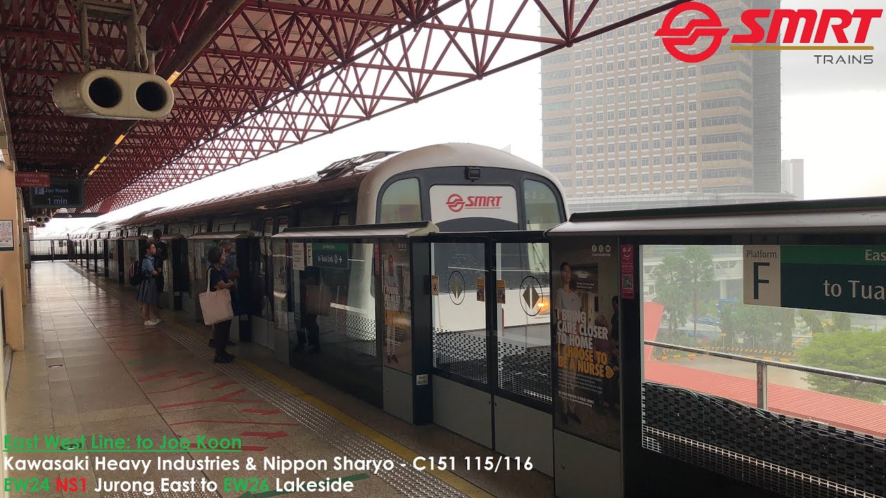 ⁴ᴷ⁶⁰ [ATPM/Wheelslip] SMRT Trains, EWL Train Ride [Jurong East → ...