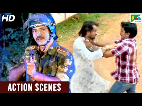 Military Man - Best Action Scenes | Hindi Dubbed Movie | Muthina Hani | Manju, Swathi, Malathi ...