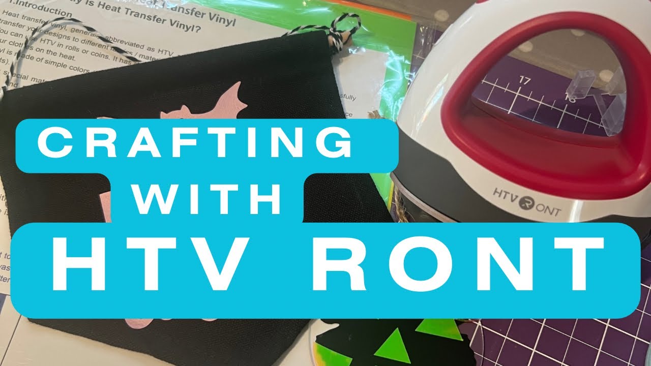 Crafting with HTV Ront - using the Mini Heat Press - making Halloween ...