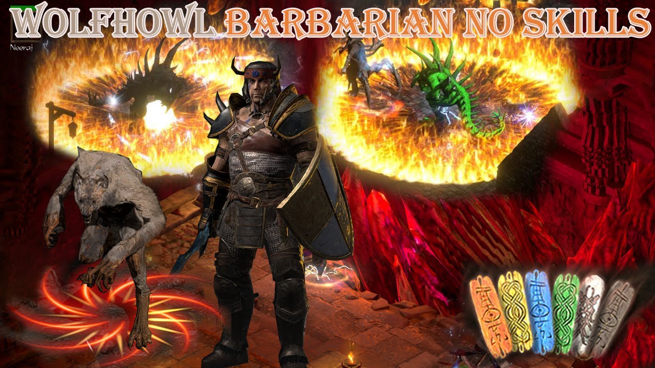 Diablo 2 Resurrected - Wolfhowl Barbarian No Skills Uber Tristram(The ...