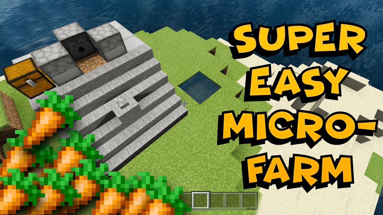 How to make a Minecraft carrot farm, wheat farm, and potato farm - Easy ...