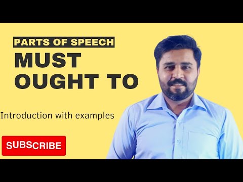 MODALS | MUST | OUGHT TO | examples #partsofspeech #verb #grammar - YouTube