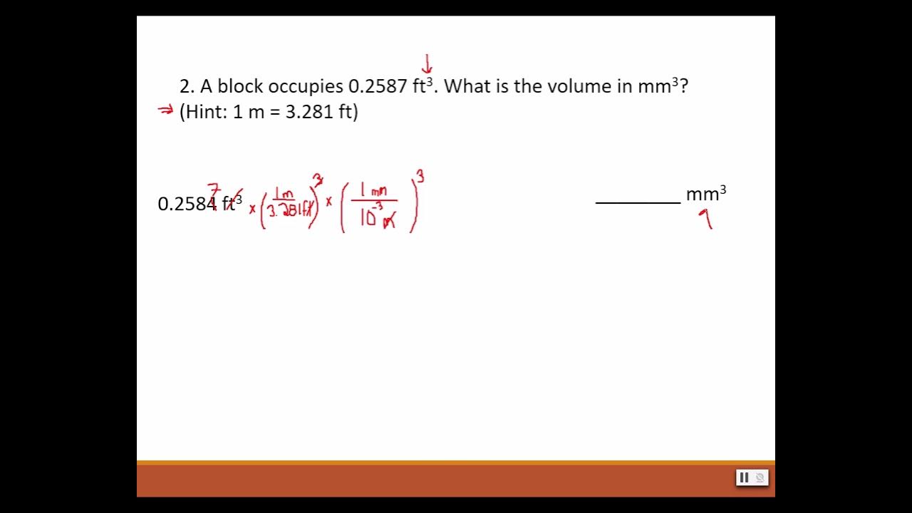 Chapter 01 Part 08 - Multiple Step Dimensional Analysis - YouTube