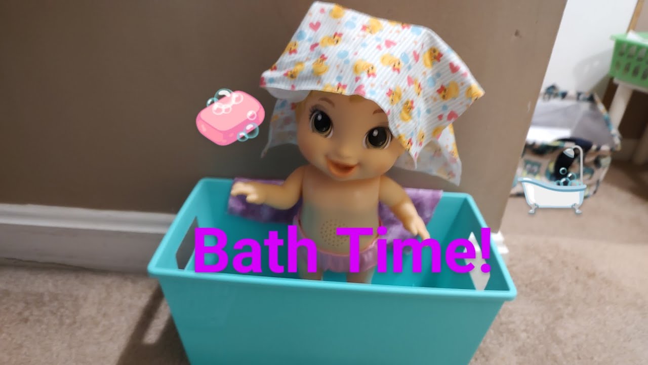 Baby Alive Megan's Bath Time Routine! - YouTube