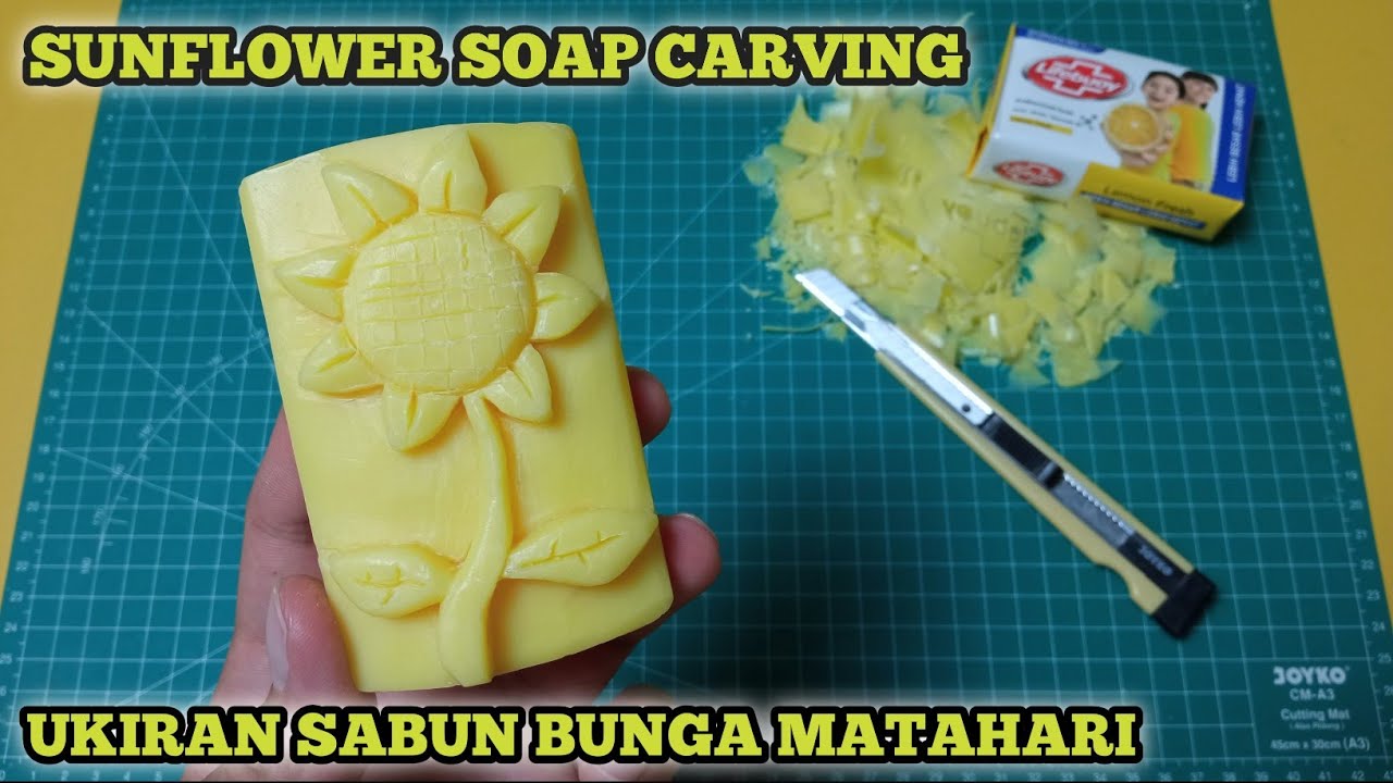 UKIRAN SABUN | Cara Membuat Bunga Matahari Dari Sabun | Sangat Mudah ...