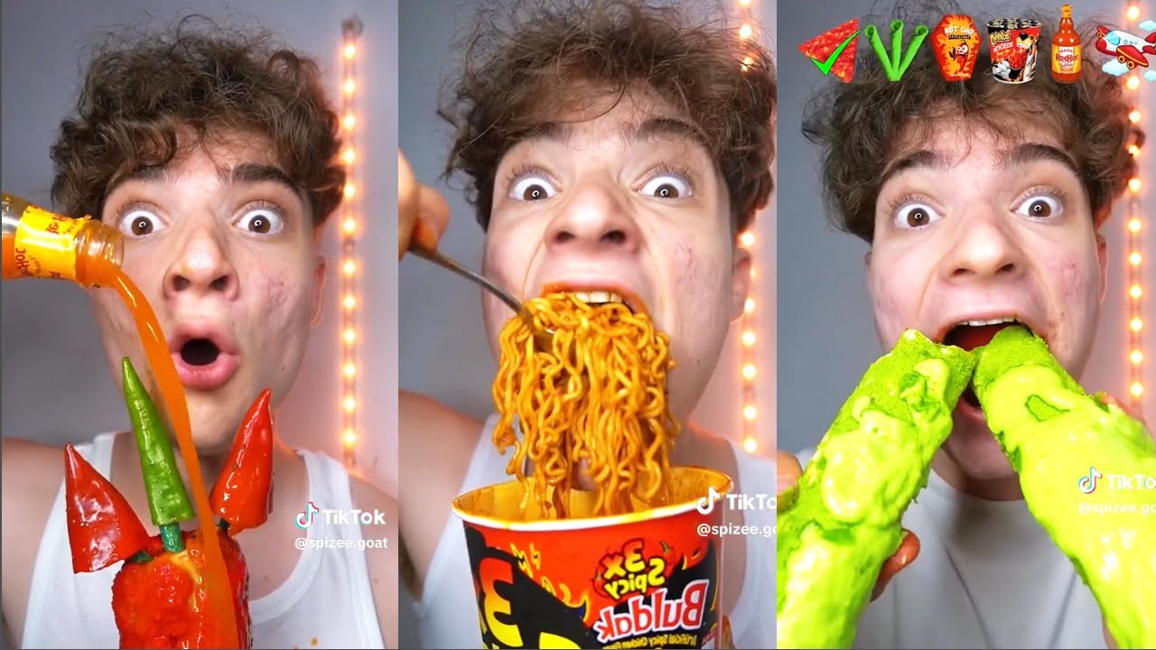 SPIZZE THE GOAT Extreme Spiciest Food TikTok Videos Compilation 2024 ...