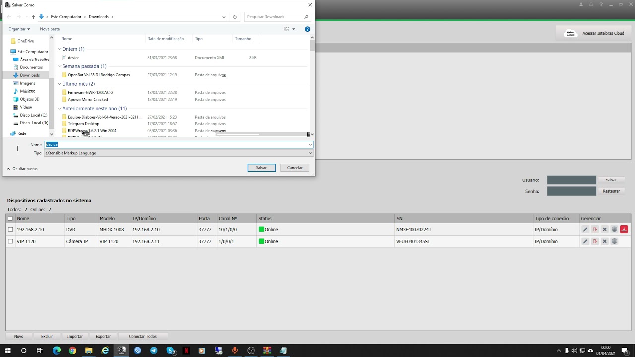 COMO FAZER BACKUP DAS CONFIGURAÇÕES DO SIM NEXT INTELBRAS - YouTube