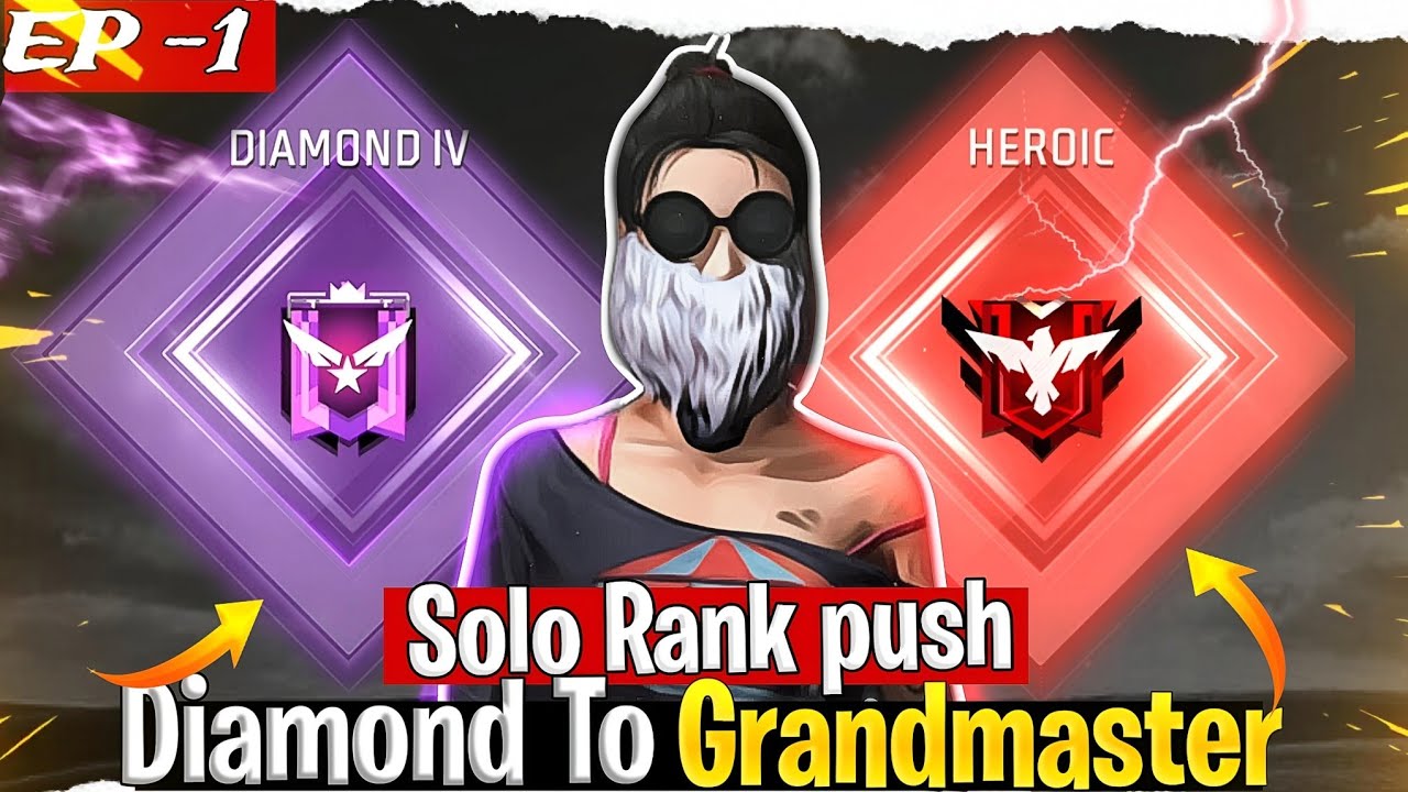 Diamond To Grandmaster Solo Rank Push 🥵 // Season 39 Achive Grandmaster ...