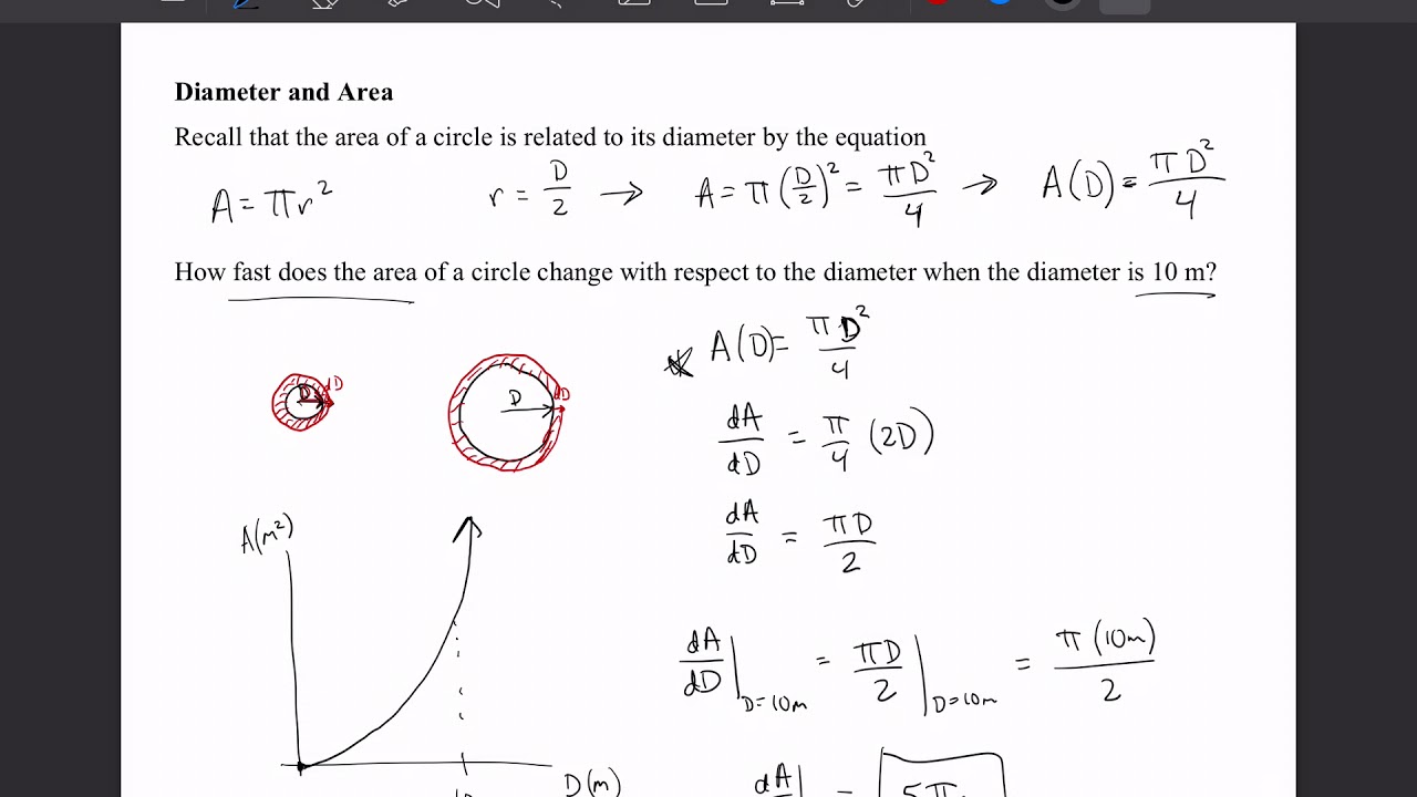 Calculus Lecture 3.4 Derivative as a Rate of Change - YouTube