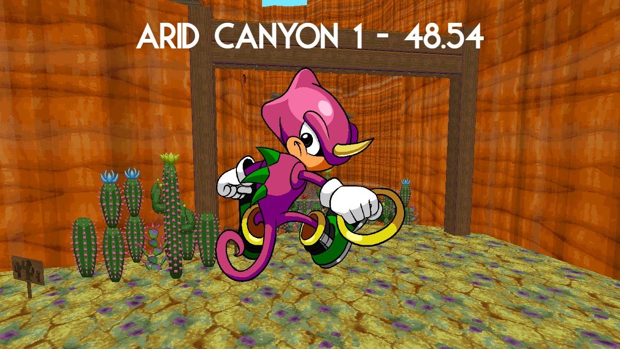 SRB2 2.2.9 ~ Arid Canyon Zone 1 - 48.54 w/ Espio the Chameleon - YouTube