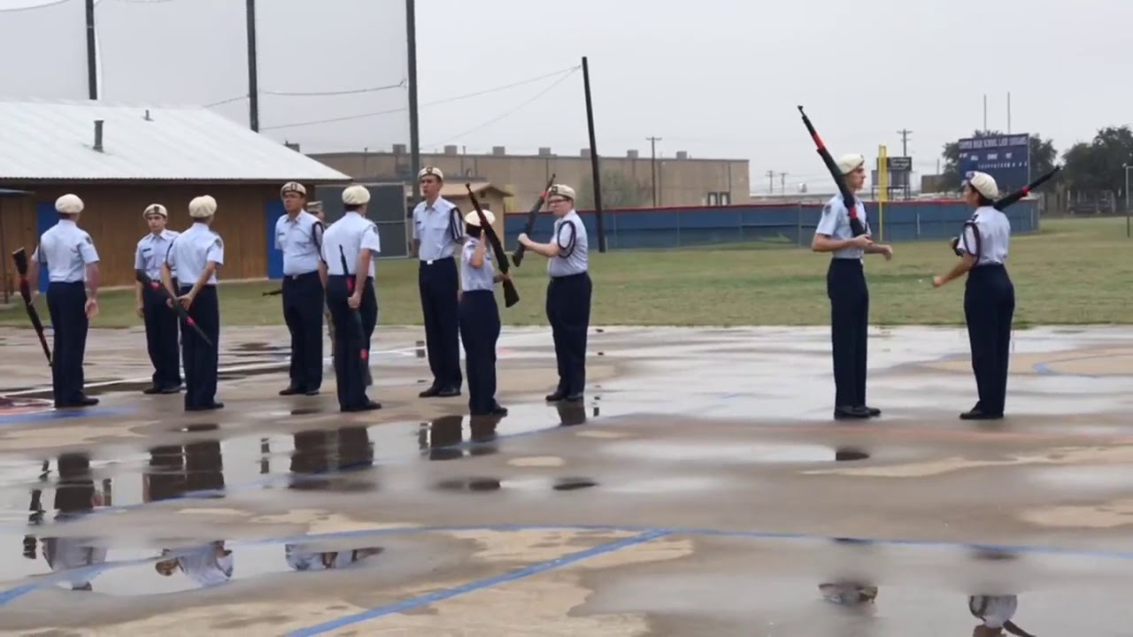 TWHS AFJROTC Drill Team Varsity Armed Exhibition 2018-2019 - YouTube