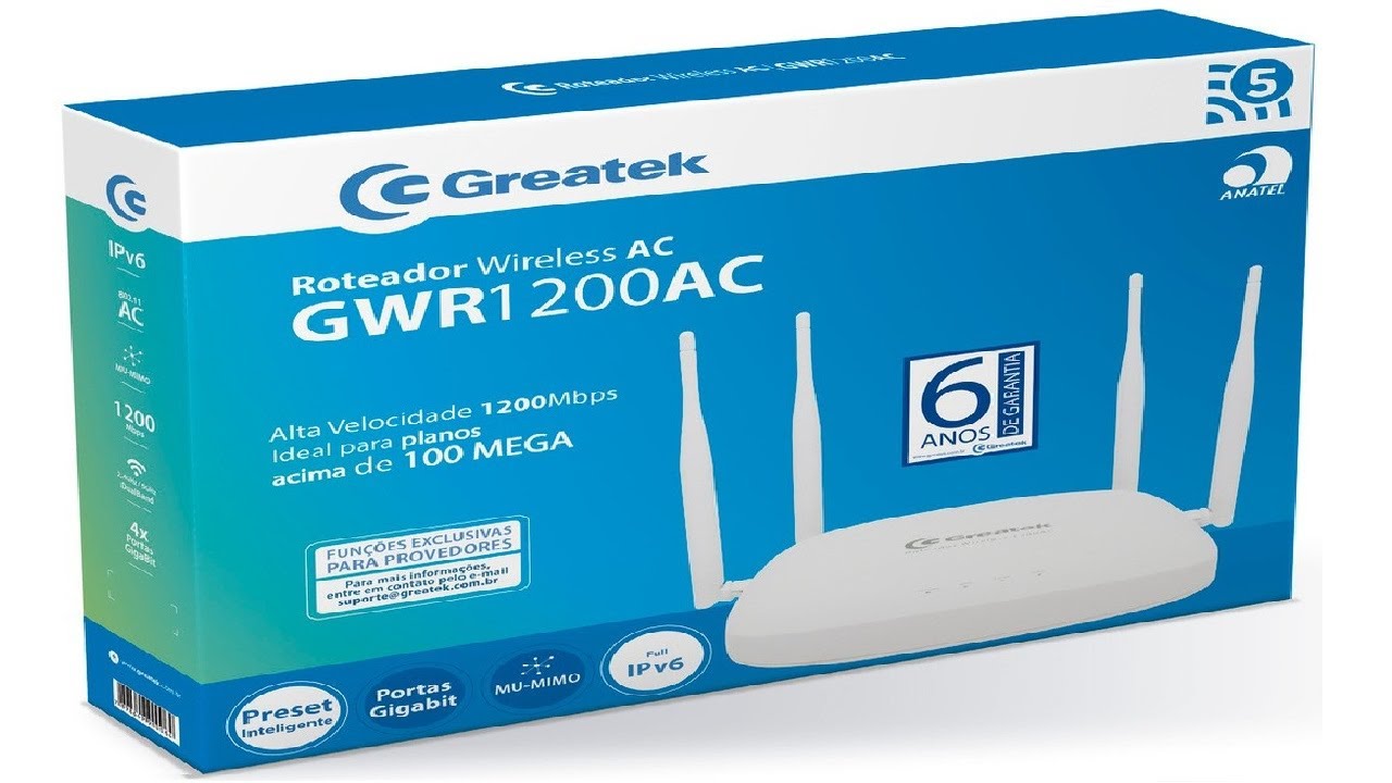 Como Configurar Roteador Greatek GWR1200AC - YouTube