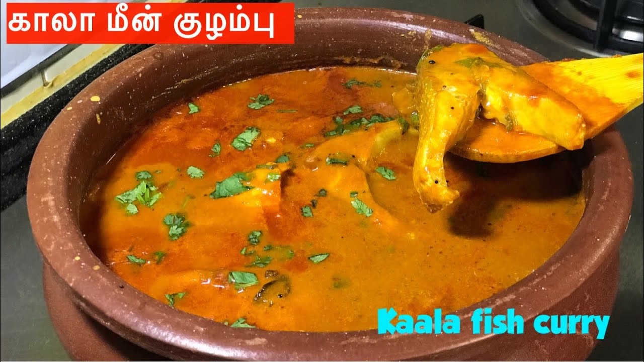 காலா மீன் மண்சட்டி மீன் குழம்பு/ Kaala fish claypot tasty curry recipe ...