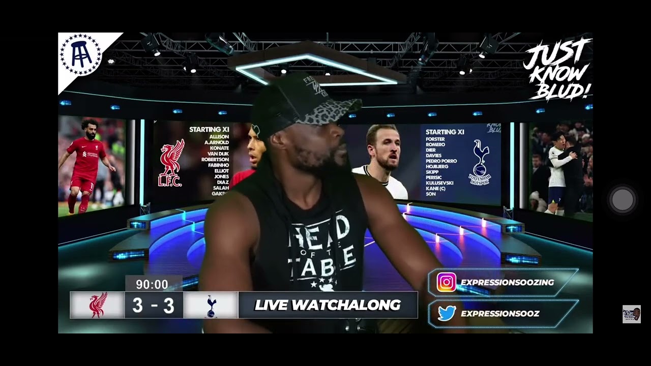 @Expressions Oozing 4-3 Liverpool vs Spurs Reaction Last Goal 😂😂 Full ...
