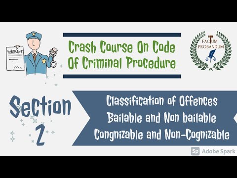 Classification Of Offences under Code of Criminal Procedure, 1973 - YouTube