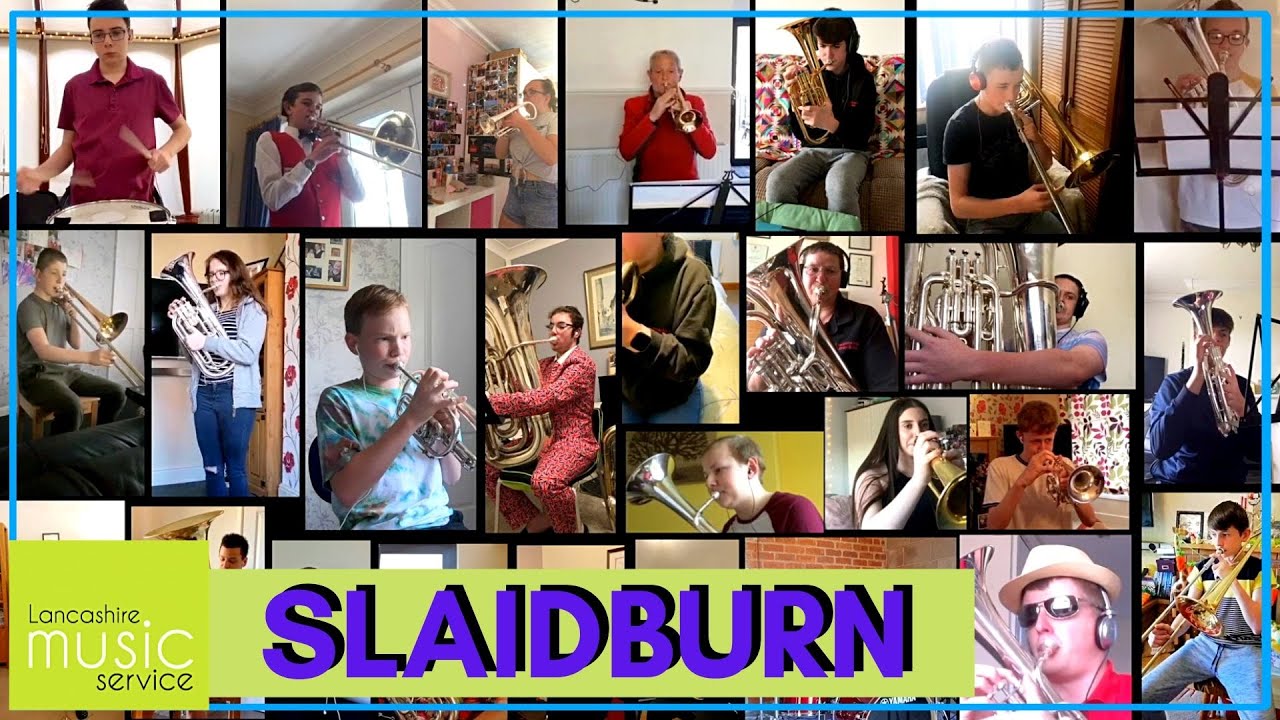 Lancashire Youth Brass Band (LYBB) perform the march 'Slaidburn' - YouTube