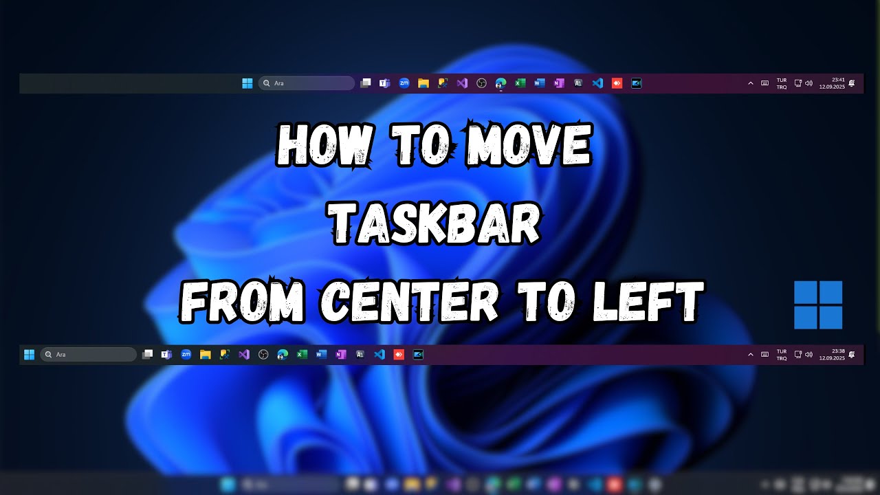 How to Move Taskbar from Center to Left in Windows 11 - YouTube