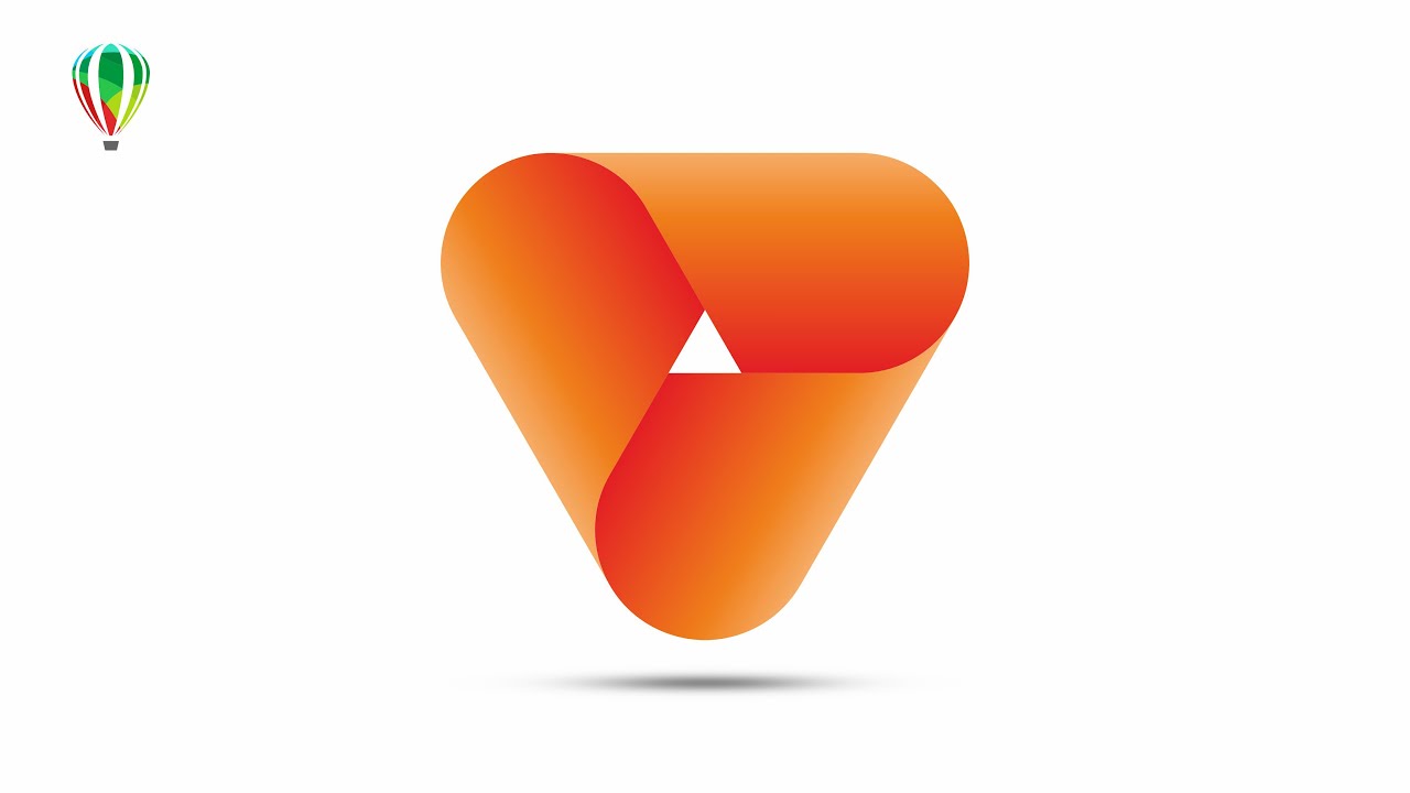 Easy way to make 3D triangle logo design #begginers - YouTube