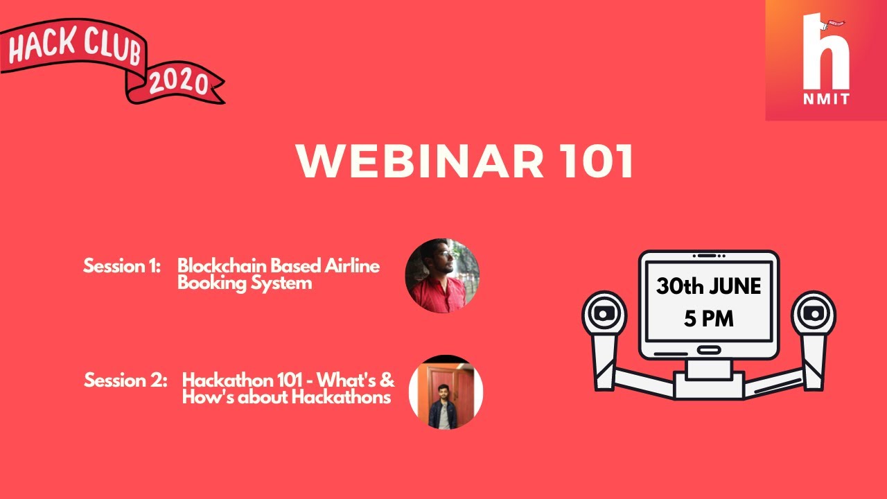 Hack Club NMIT - Webinar 101 - YouTube