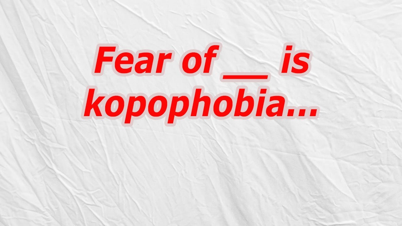 Fear of is kopophobia (CodyCross Crossword Answer) - YouTube