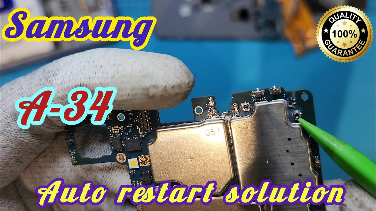 Samsung A34 Auto restart perfect solution #mobileengineer - YouTube
